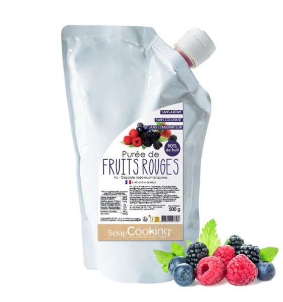 Purée de fruits rouges 500 g